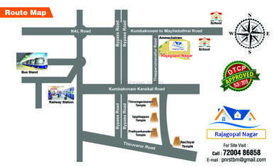 Rajagopal Nagar Map - Kumbakonam, Thanjavur Location Map