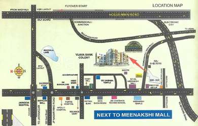 Encore Ramanashree Bluesky Green Woods Map - Hulimavu, Bangalore South ...