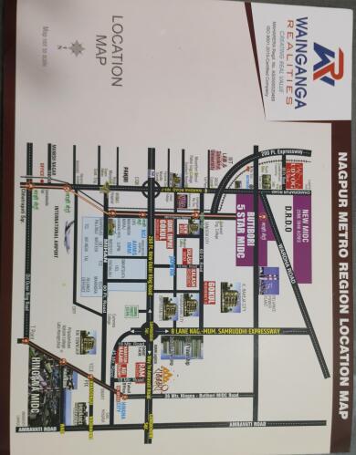 Wainganga Realities Ramnagri Map - Hingna, Nagpur Location Map