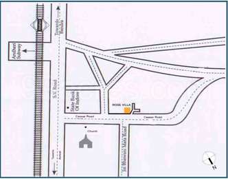 Can Group Can Rose Villa Map - Amboli, Mumbai Andheri-Dahisar Location Map