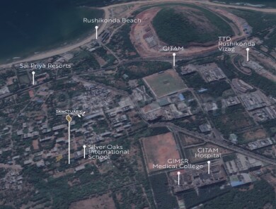 SVR Urban Homes SVR Sanctuary Map - Rushikonda, Visakhapatnam Location Map