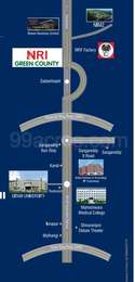 Sri Vijaya Ganapathi Avenues NRI Green County Map - Sadashivpet, Sangareddy Location Map