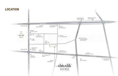 Shivalik Group Shivalik Avenue Map - Bodakdev, Ahmedabad West Location Map