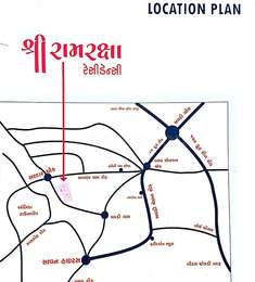 Shree Ramraksha Residency A Map - Mavdi, Rajkot Location Map