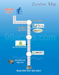 Shubh City Map - Milak Lachchhi, Greater Noida West Location Map
