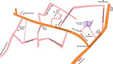 Shree Laxmi Developers Shree Laxmi Silver Park Map - Mira Road East, Mira Bhayandar Location Map