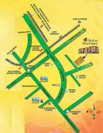 Skyline Group Kolkata Skyline Harmony Map - Garia, Kolkata Location Map