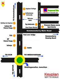 Sun Builders Chennai SUN Apple Tree Map - Sholinganallur, Chennai ...