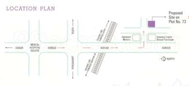 Nakshatra Infrastructures Nakshatra Soumya Elite Map - Koradi Road ...