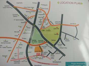 Sreenidhi Apartments Manikonda Map - Manikonda, Hyderabad Location Map