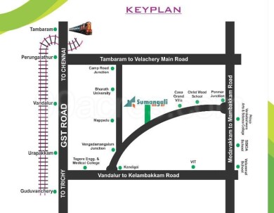 Sumangali Builders Sumangali Nagar Map - Perumbakkam, Chennai Location Map