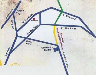Surya Enclave Map - Rajarhat, Kolkata East Location Map