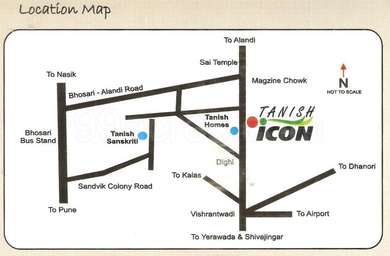 Tanish Group Tanish Icon Map - Samarth Nagar, Pune Location Map