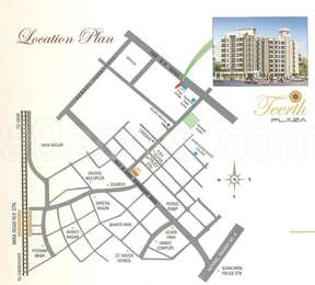 Teerth Plaza Map - Mira Road East, Mira Bhayandar Location Map