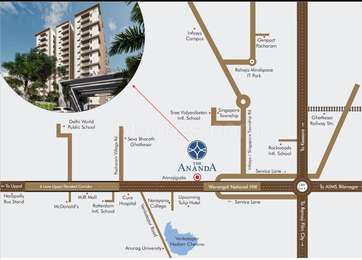 Sahasram Developers LLP THE ANANDA Map - Pocharam, Hyderabad Location Map