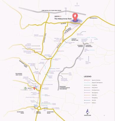 Capstone Life The Midsummer Rain Map - IVC Road, Bangalore North ...