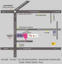 Ujwal Homes Ujwal Corona Map - Kondhwa, Pune Location Map