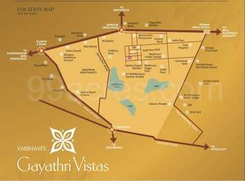 Vaibhavi Group Vaibhavi Gayathri Vistas Map - Miyapur, Hyderabad ...