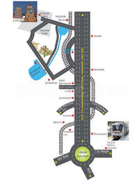 Vajrasimha Residential Layout Map - Raigiri, Nalgonda Location Map