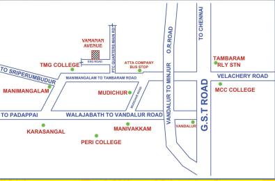 Vamanan Avenue Map - West Tambaram, Chennai South Location Map