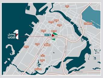 Wasl Properties Wasl Park Gate Residences Map - Al Kifaf, Dubai ...