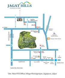 Unnati and MS and Patawari Group and GT Infra Jagat Hills Map ...