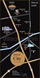 Wave Infratech Wave Veridia Oakwood Enclave Map - NH-24 Highway ...