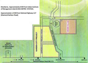 Urban Buildtech Urban Crown Villas Map - Amtala, Kolkata South Location Map
