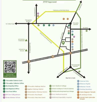 Urban Land Garden City Map - Selai, Thiruvallur Location Map