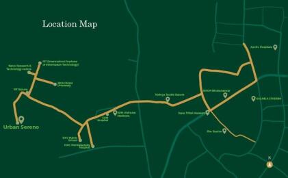 Urban Living Developers LLP Urban Sereno Map - Gothapatna, Bhubaneswar ...