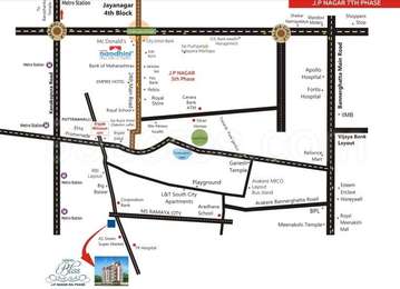 Urban Shelters Urban Bliss Map - Navodaya Nagar, 7th Phase JP Nagar ...
