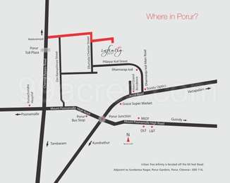 Urban Tree Builders Urban Tree Infinity Map - Porur, Chennai Location Map