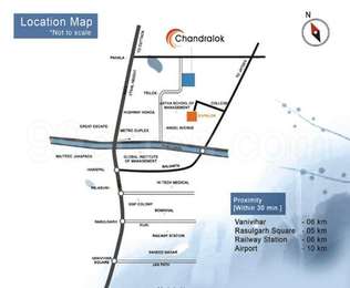 Utkal Shelters Utkal Chandralok Map - Atala, Bhubaneswar Location Map