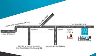 Utkarsh Developers Jabalpur Utkarsh Highway Map - Kundam, Jabalpur ...