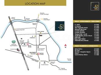 Prime Space Realty Group Builders 51 Balewadi Residences Map - Balewadi ...
