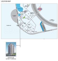 V M Construction Builders VM Mohan Palms Map - Nerul, Navi Mumbai Location Map