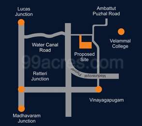 Vaan Pugazh Construction Adhithyaa Flats Map - Kolathur, Chennai ...
