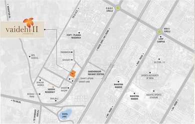Vaidehi Corporation Vaidehi 2 Residency Map - Vavol, Gandhinagar ...