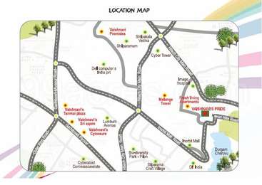 Vaishnavi Estates Builders Vaishnavis Pride Map - Gaffur Nagar ...