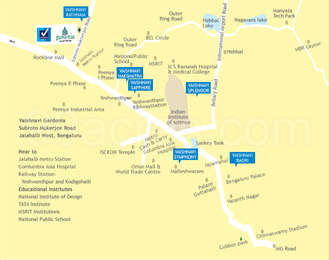 Vaishnavi Group Bangalore Vaishnavi Gardenia Map - Jalahalli, Bangalore ...