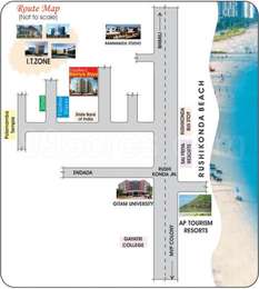 Vaishno Properties Vaishno Ramya Rays Map - Rushikonda, Visakhapatnam ...