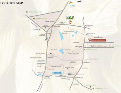Vajram Group Builders Vajram Vivera Map - Kogilu, Near Yelahanka ...