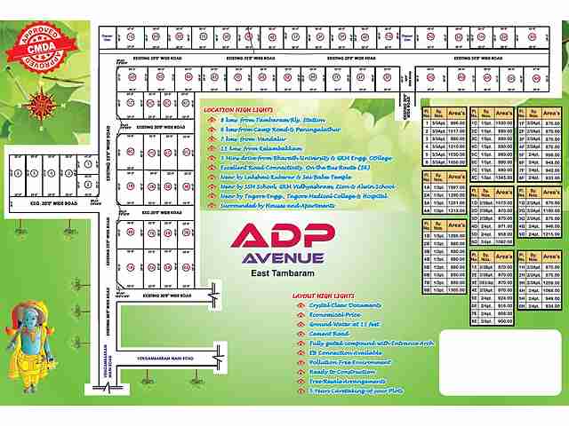 Vamanan ADP Avenue Mappedu, Chennai South Resale Price List, Brochure ...