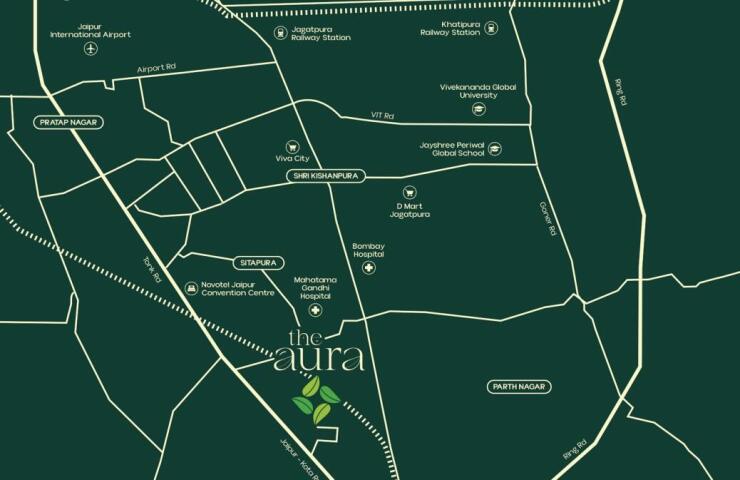 Vanshdeep The Aura Jagatpura, Jaipur | Price List & Brochure, Floor Plan, Location Map & Reviews