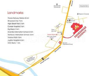 Padmavati Properties Maheshwar Residency Map - Kasheli, Mumbai Thane ...