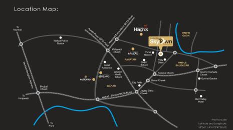 Vardhaman Spaces Codename Vardhaman Skytown Map - Pimple Saudagar, Pune ...