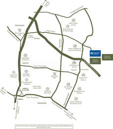 Adarsh Group Adarsh Tranqville Map - Hennur Road, Bangalore North ...