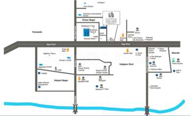Vascon and Arista Developers Platinum Square Map - Viman Nagar, Pune ...