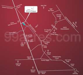 Vastu Buildcorp Vastu River Nest Phase 2 Map - Ravet, Pune Location Map