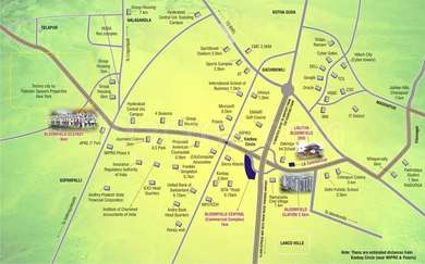 Vasudeva Realtors Builders Vasudeva Bloomfield Ecstasy Map - Gopanpally ...
